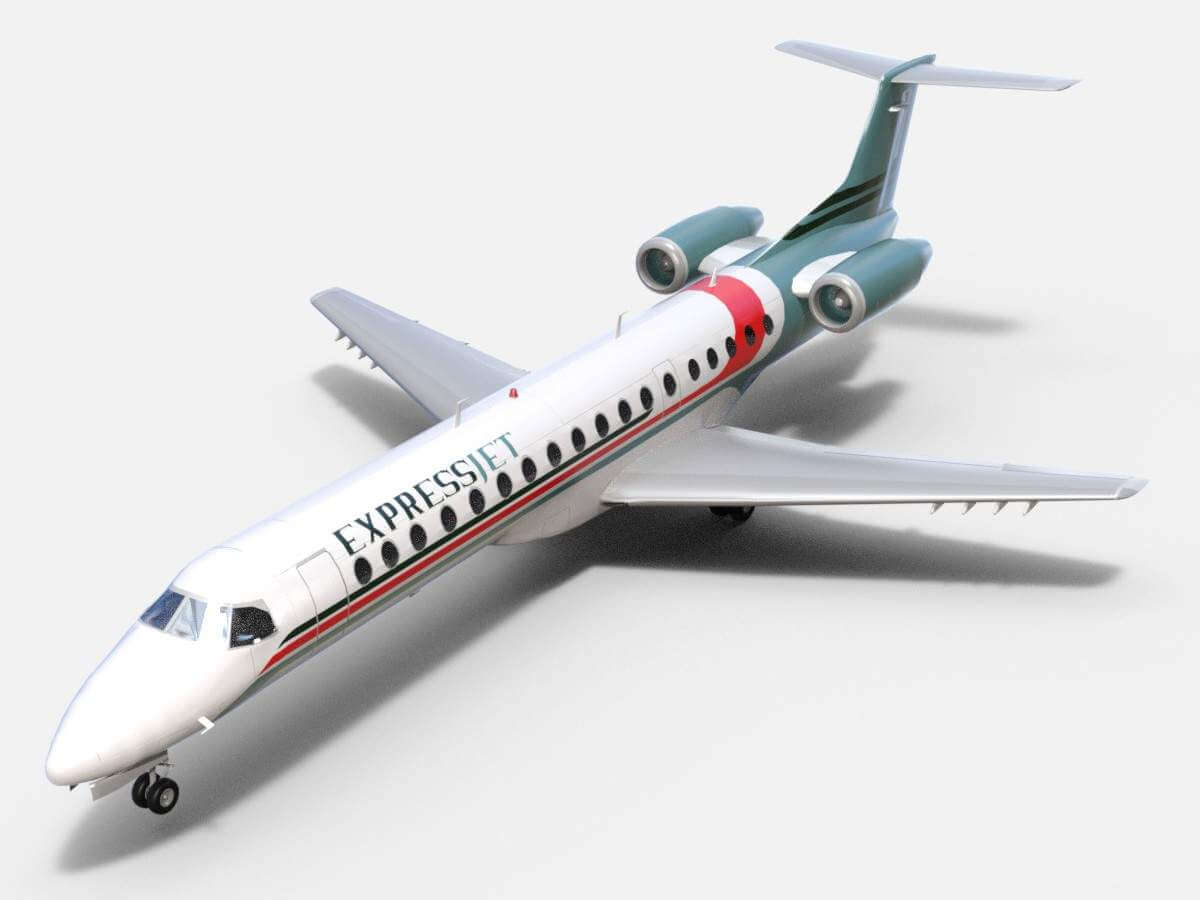 Embraer ERJ-145 ExpressJet 3D Model by Dreamscape Studios