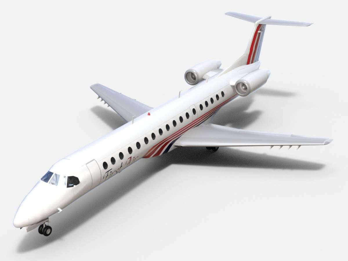 Embraer ERJ-145 First Air 3D Model by Dreamscape Studios