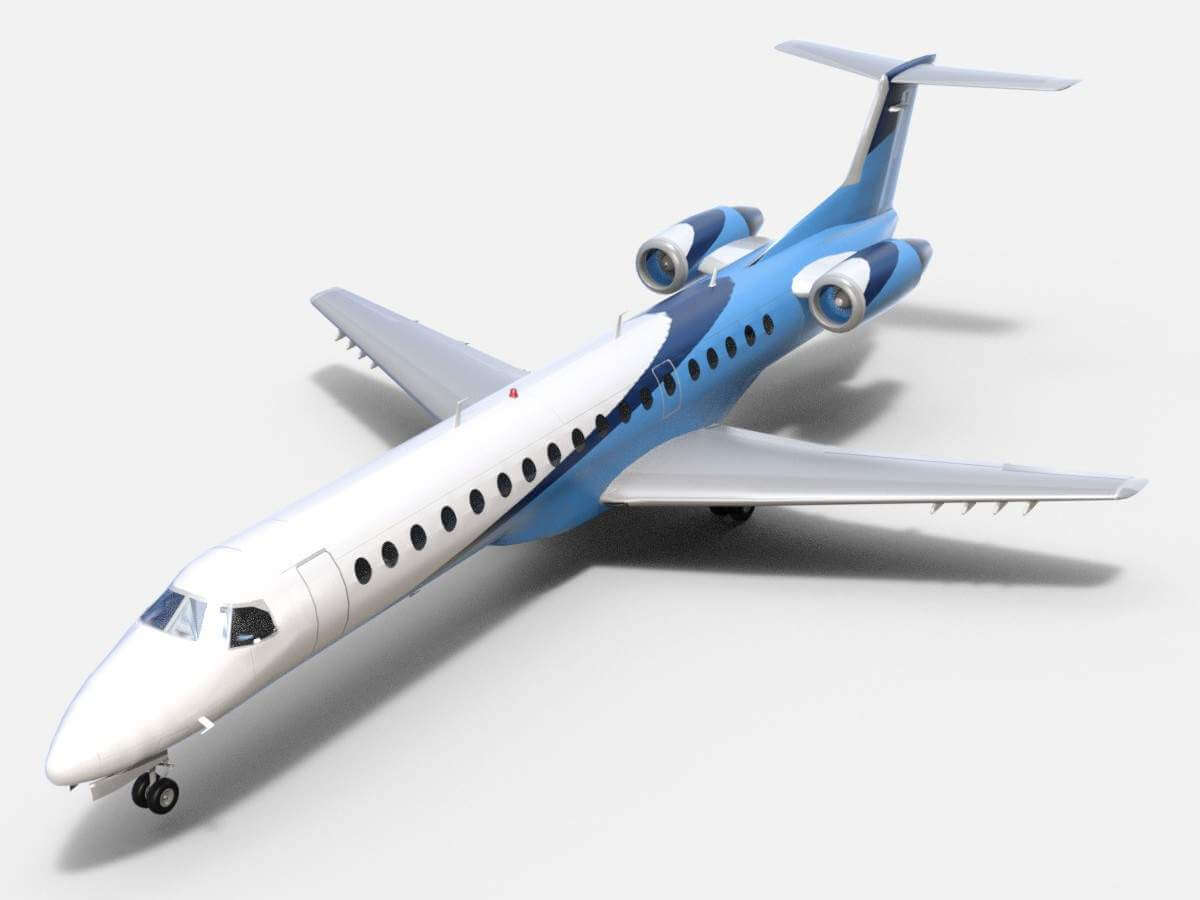 Embraer ERJ-145 Private 3D Model by Dreamscape Studios