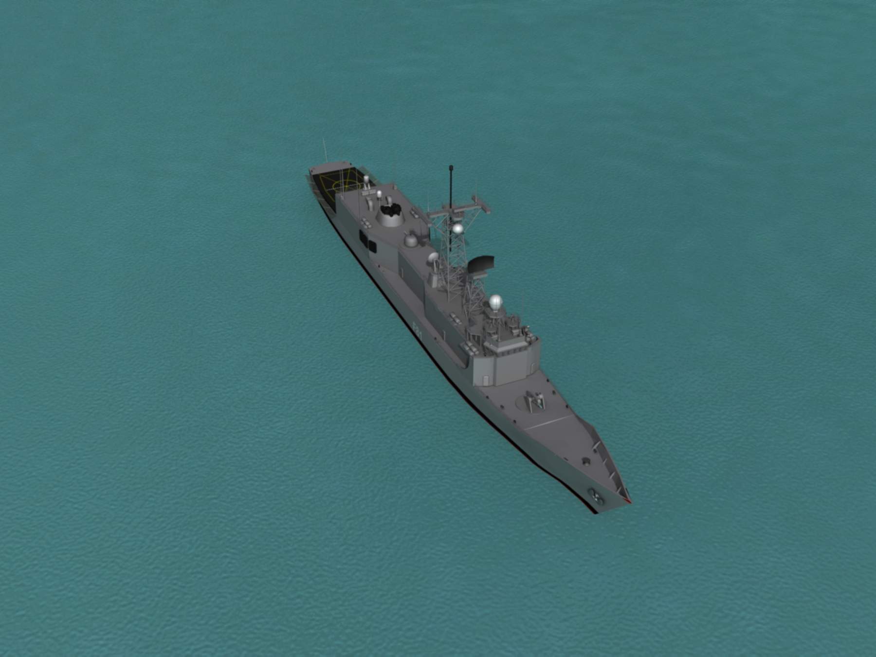 F81 SPS Santa Maria frigate - 3D Model by Dreamscape Studios