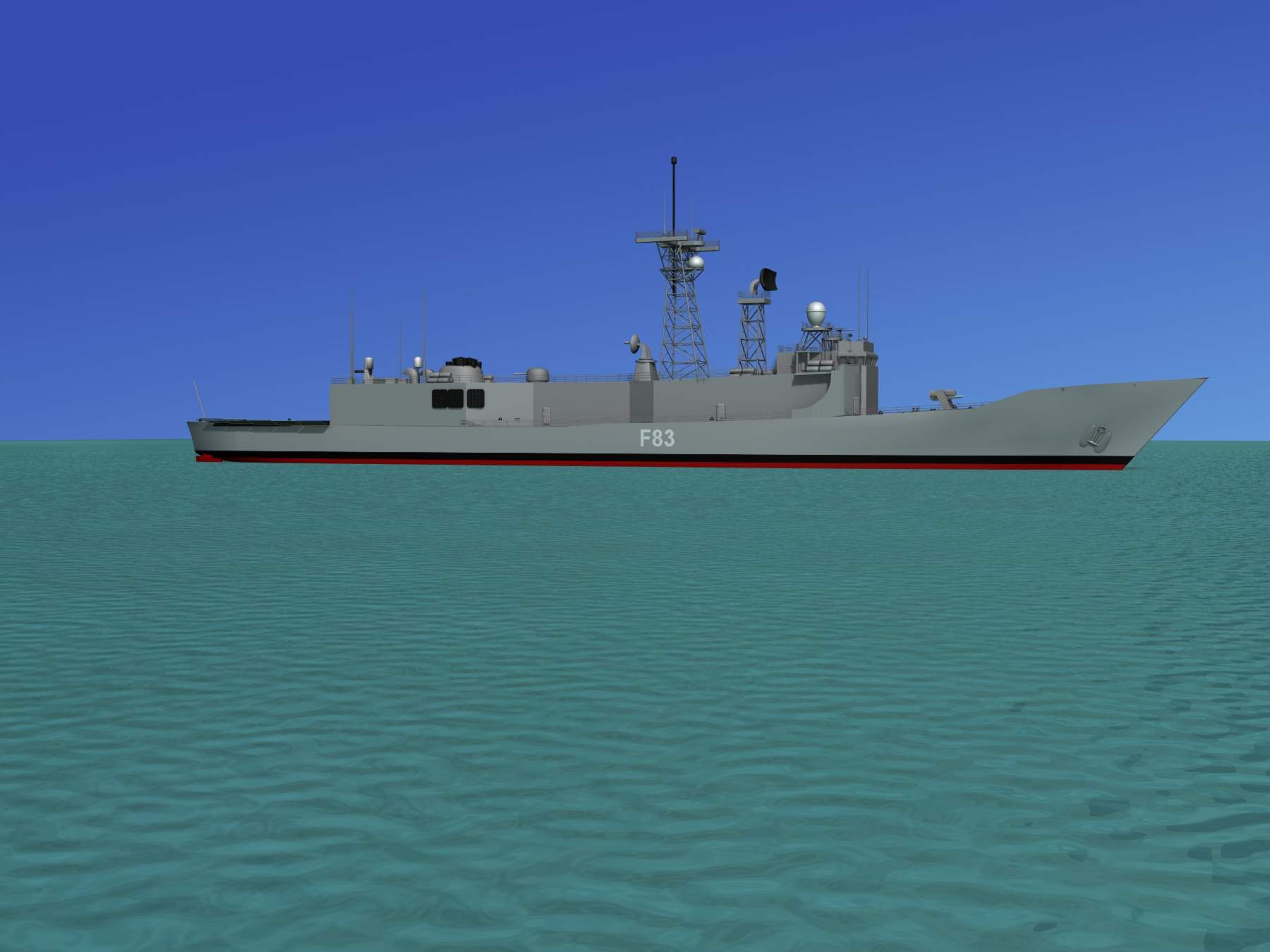 F83 SPS Numancia Frigate - 3D Model by Dreamscape Studios