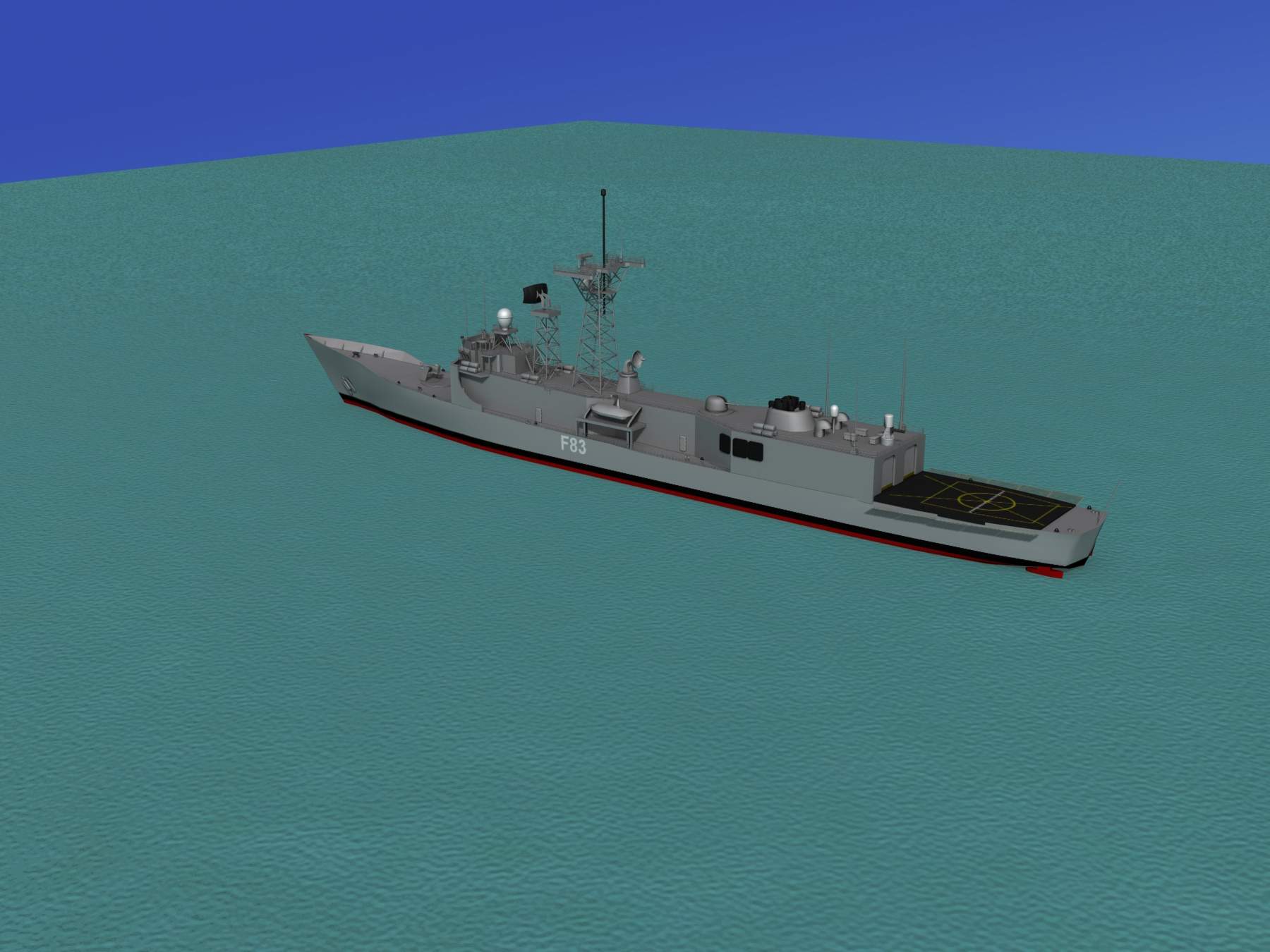 F83 SPS Numancia Frigate - 3D Model by Dreamscape Studios