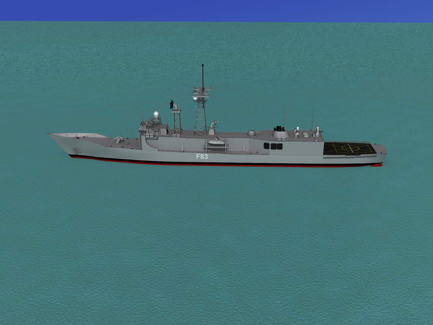 F83 SPS Numancia Frigate - 3D Model by Dreamscape Studios