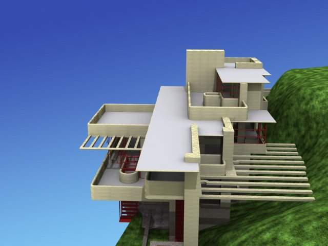 Falling Water House - 3D Model by Dreamscape Studios