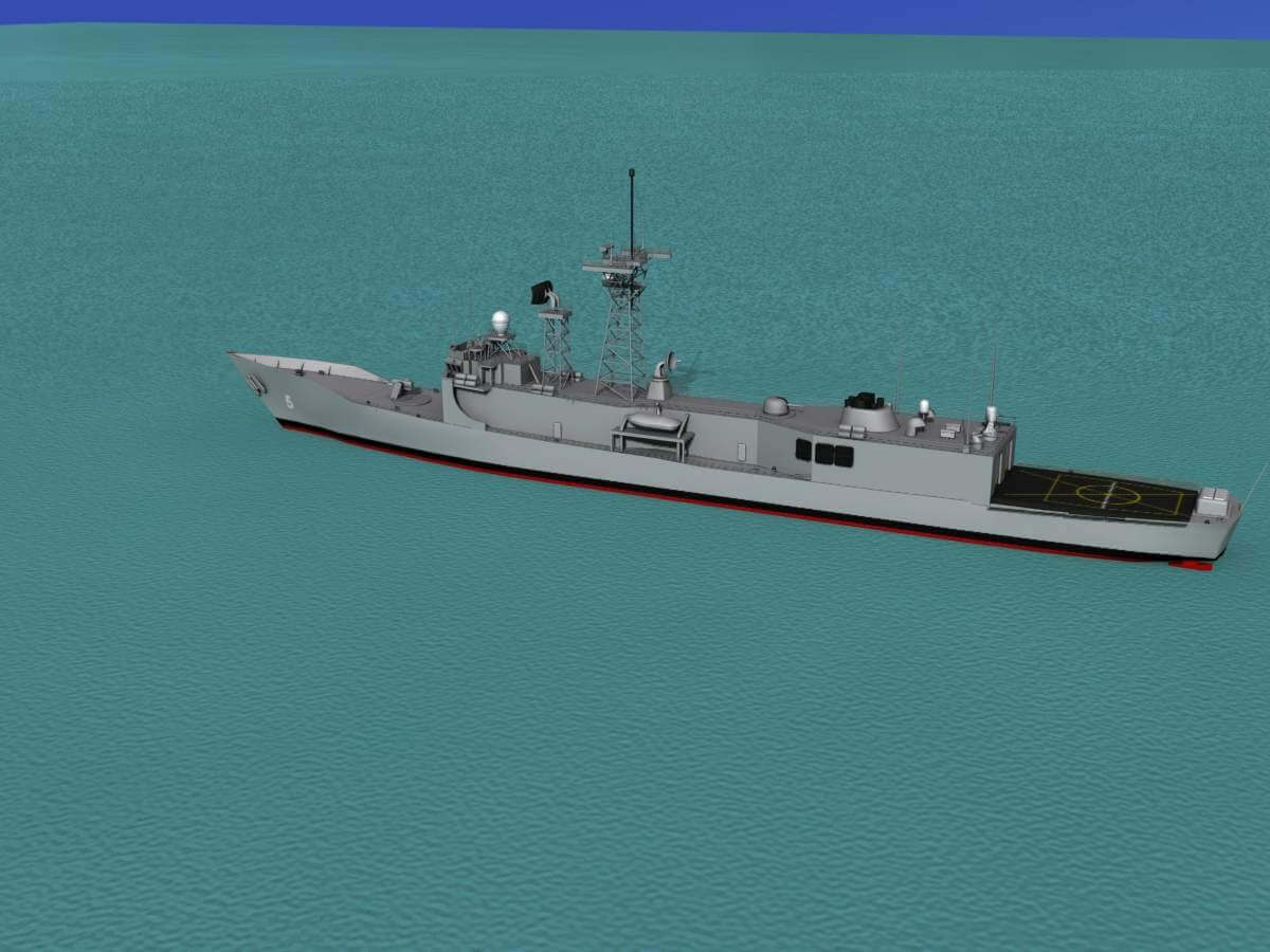 FFG 05 Adelaide Class Frigate HMAS Melbourne - 3D Model by Dreamscape ...