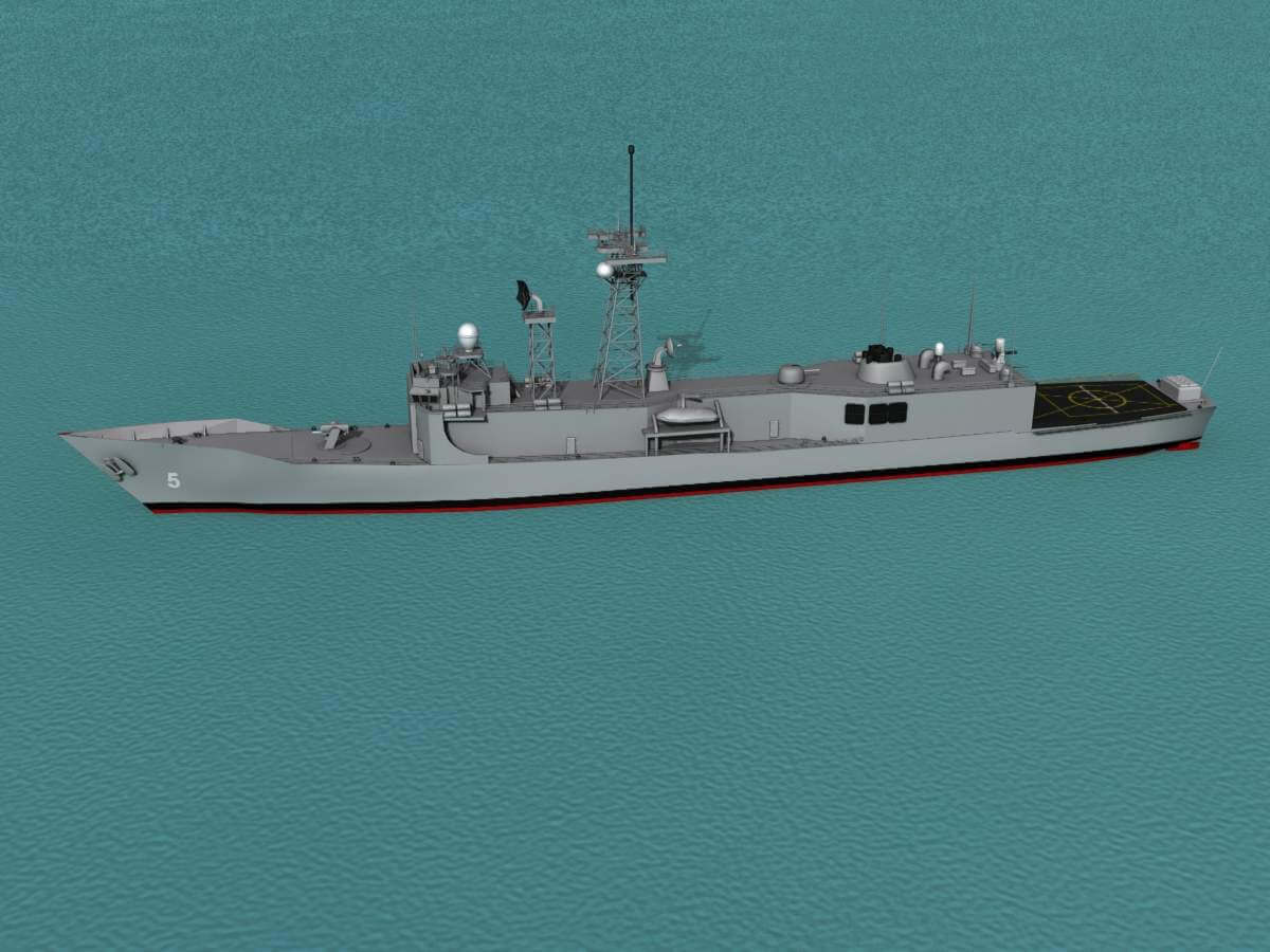 FFG 05 Adelaide Class Frigate HMAS Melbourne - 3D Model by Dreamscape ...