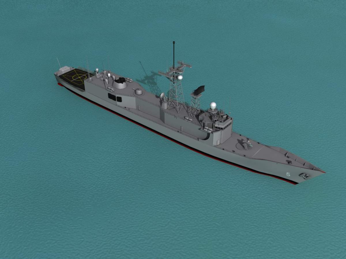 FFG 05 Adelaide Class Frigate HMAS Melbourne - 3D Model by Dreamscape ...