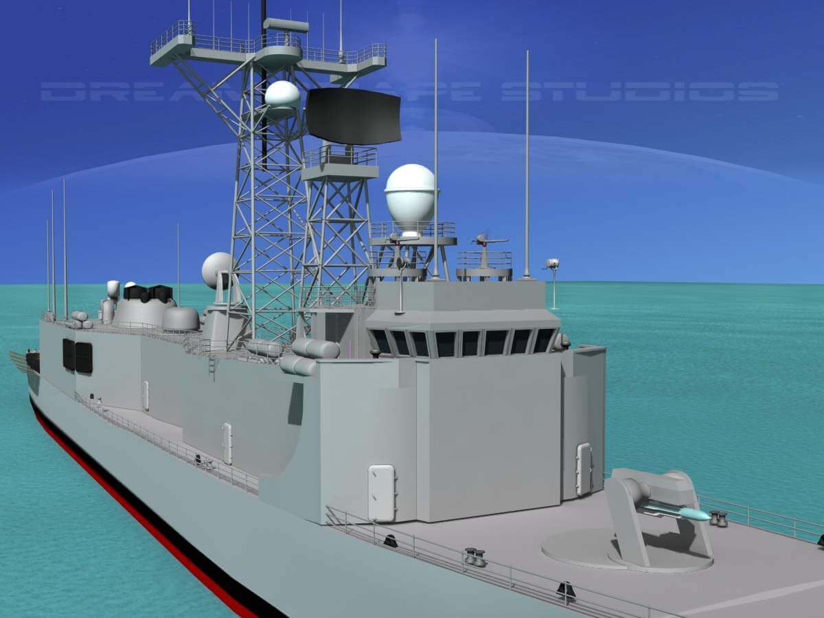 FFG 05 Adelaide Class Frigate HMAS Melbourne - 3D Model by Dreamscape ...