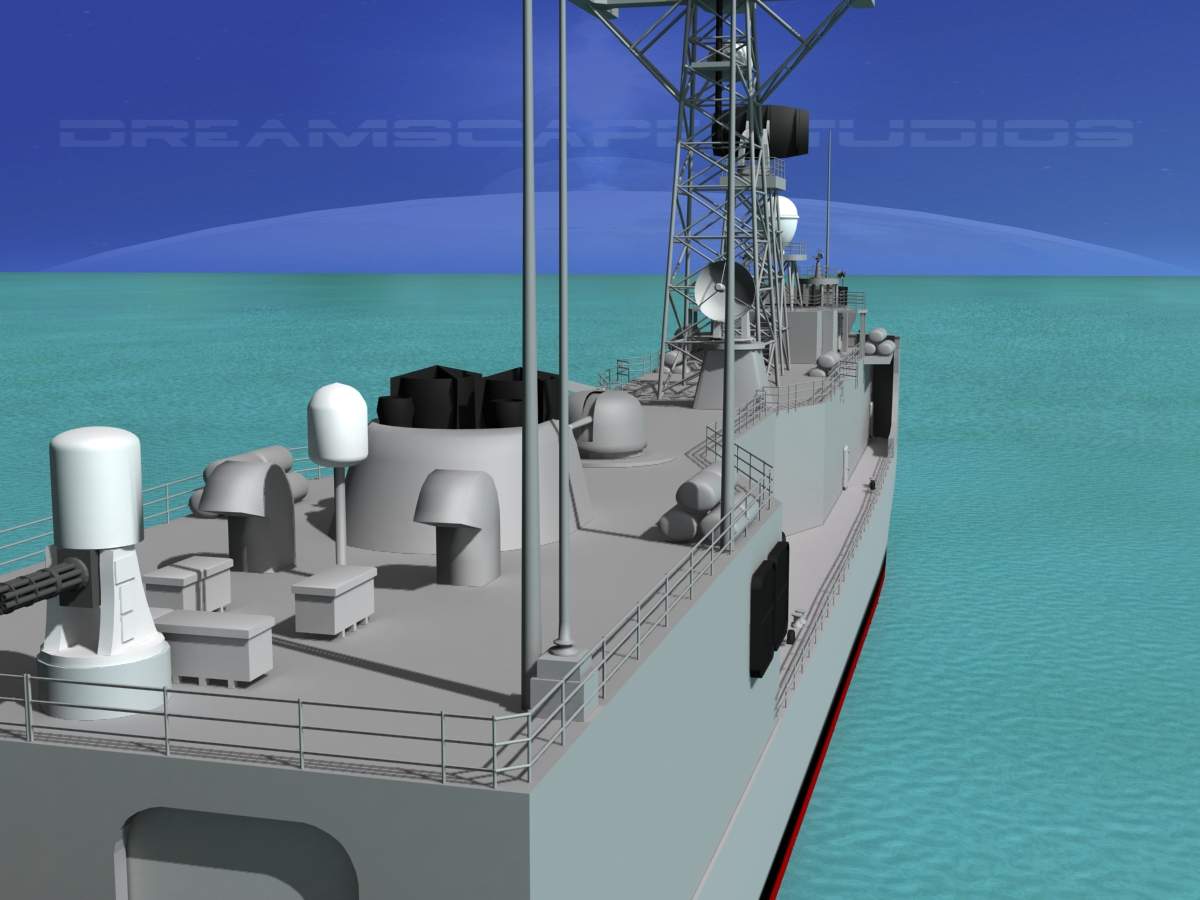 FFG 05 Adelaide Class Frigate HMAS Melbourne - 3D Model by Dreamscape ...