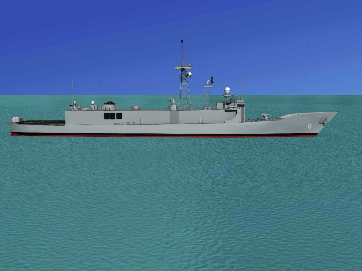FFG 06 Adelaide Class Frigate HMAS Newcastle - 3D Model by Dreamscape ...