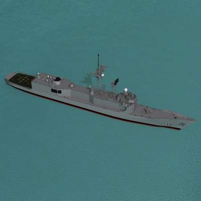 FFG12 USS George Philip Perry Class Frigate - 3D Model by Dreamscape ...