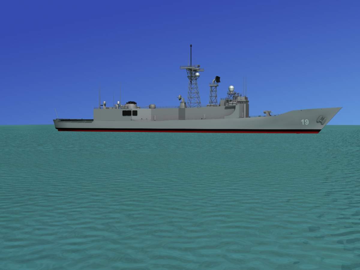 FFG19 USS John A Moore Perry Class Frigate - 3D Model by Dreamscape Studios