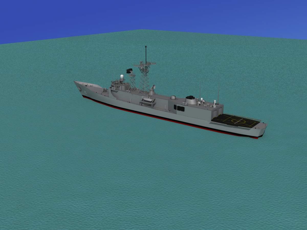 FFG25 USS Copeland Perry Class Frigate - 3D Model by Dreamscape Studios