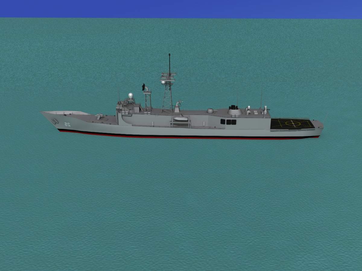 FFG25 USS Copeland Perry Class Frigate - 3D Model by Dreamscape Studios