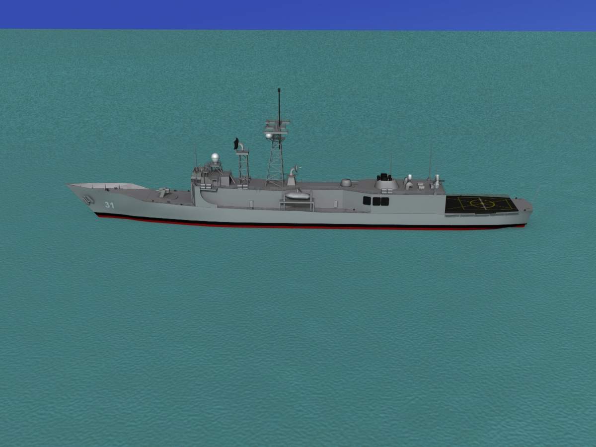 FFG31 USS Stark Perry Class Frigate - 3D Model by Dreamscape Studios