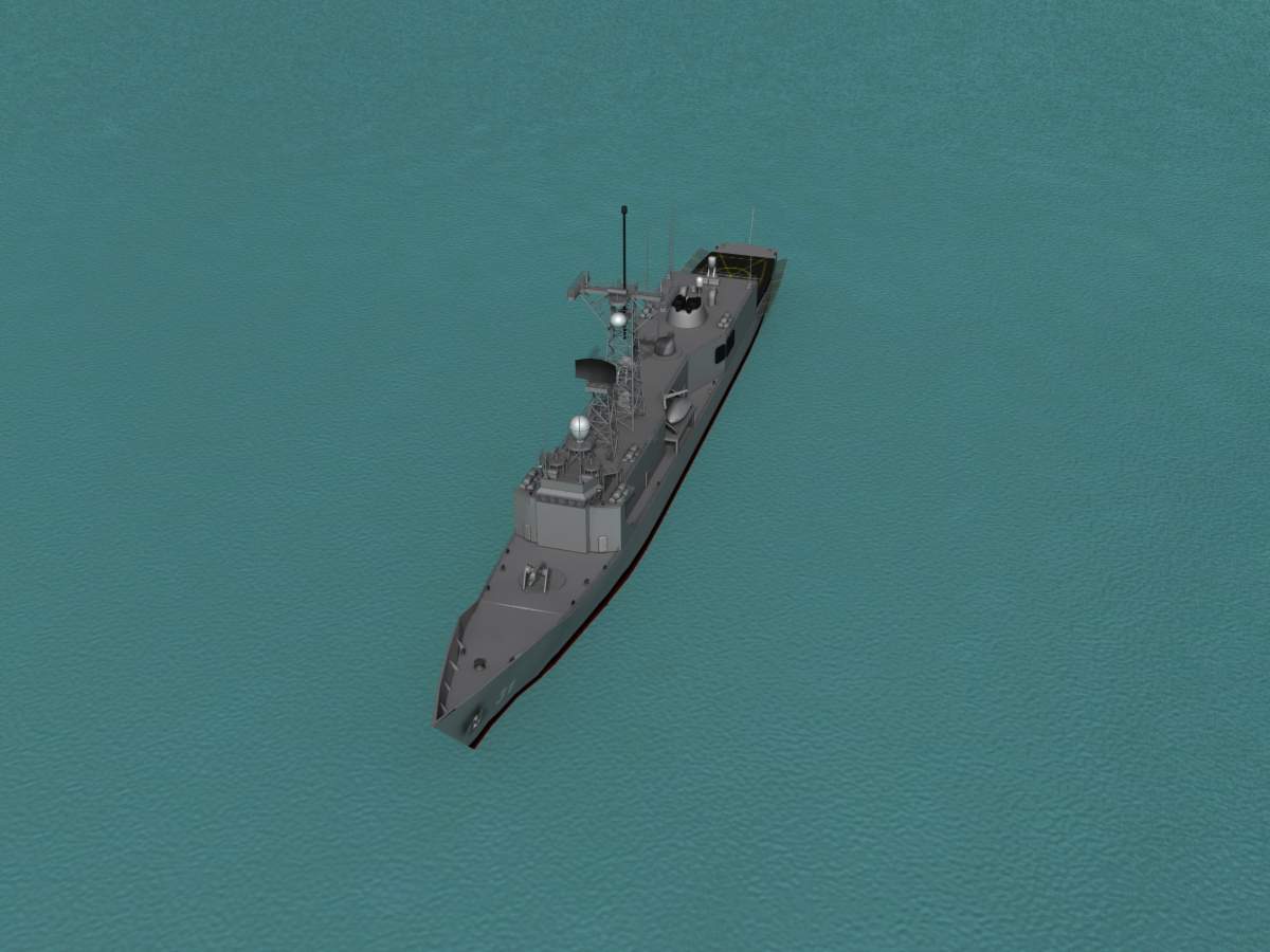 FFG31 USS Stark Perry Class Frigate - 3D Model by Dreamscape Studios