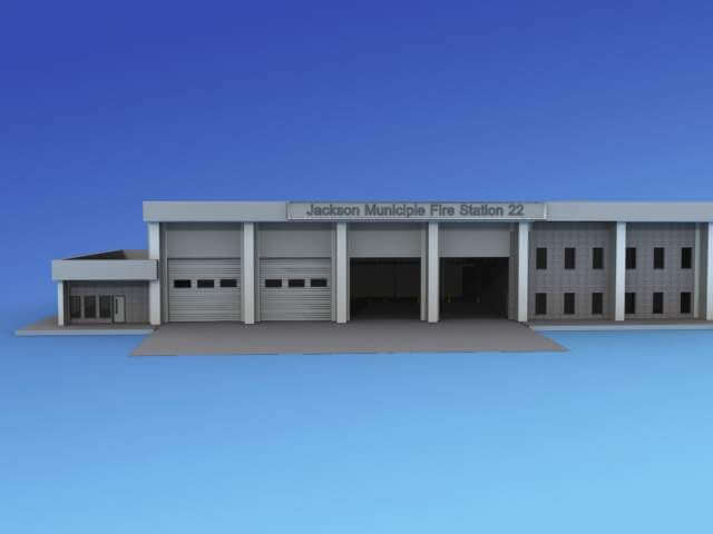 Fire Station - 3D Model by Dreamscape Studios