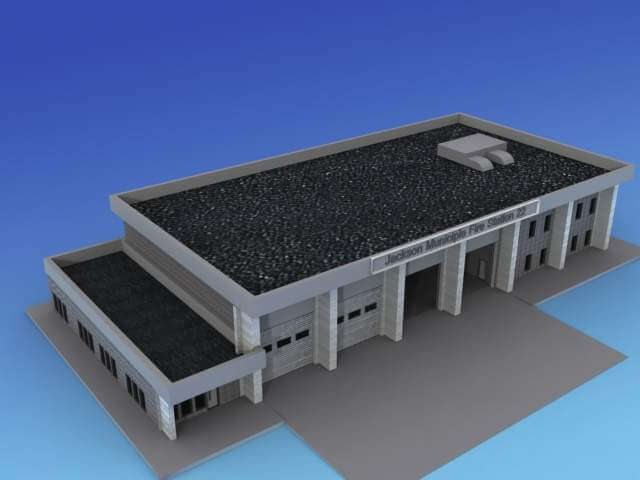 Fire Station - 3D Model by Dreamscape Studios