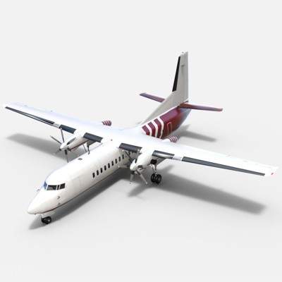 Fokker 50 Corporate - 3D Model by Dreamscape Studios