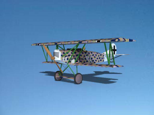 Fokker D-VII Toy Plane V01 3D Model by Dreamscape Studios