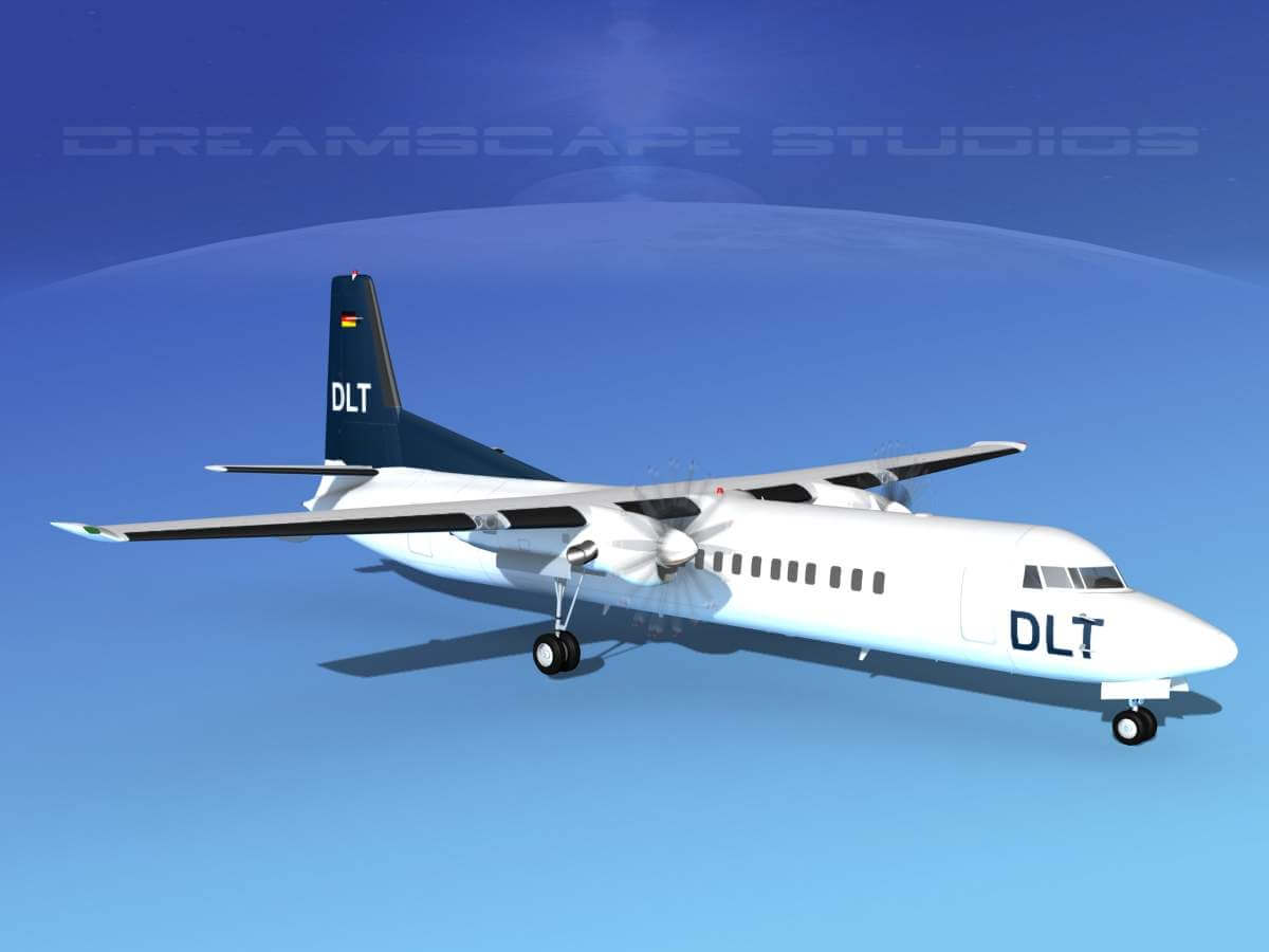 Fokker F-60 DLT 3D Model by Dreamscape Studios