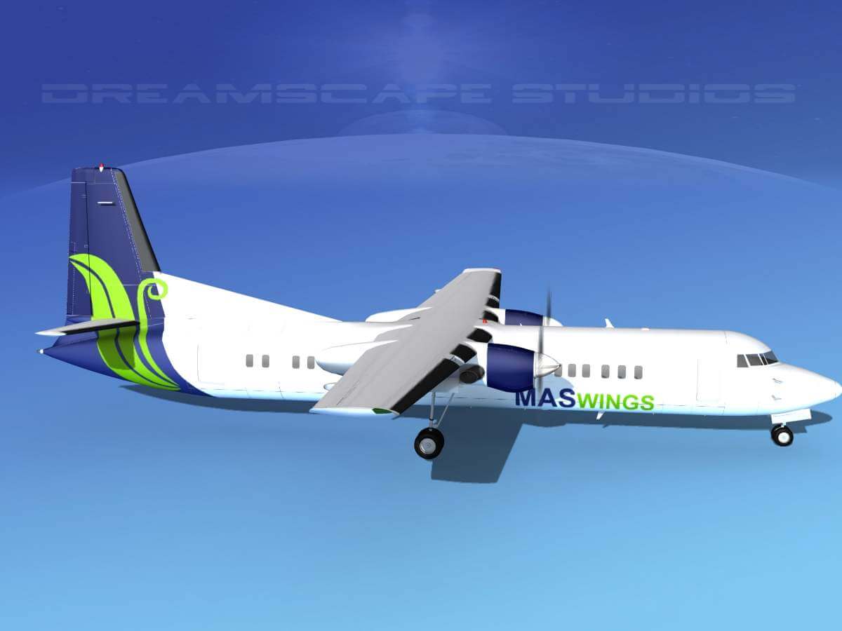 Fokker F-60 MAS Wings 3D Model by Dreamscape Studios