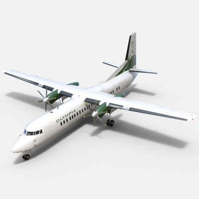 Fokker F-60 Olympia 3D Model by Dreamscape Studios