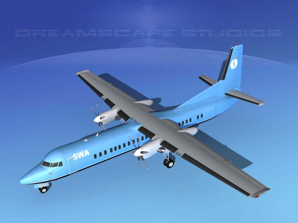 Fokker F-60 SWA 3D Model by Dreamscape Studios