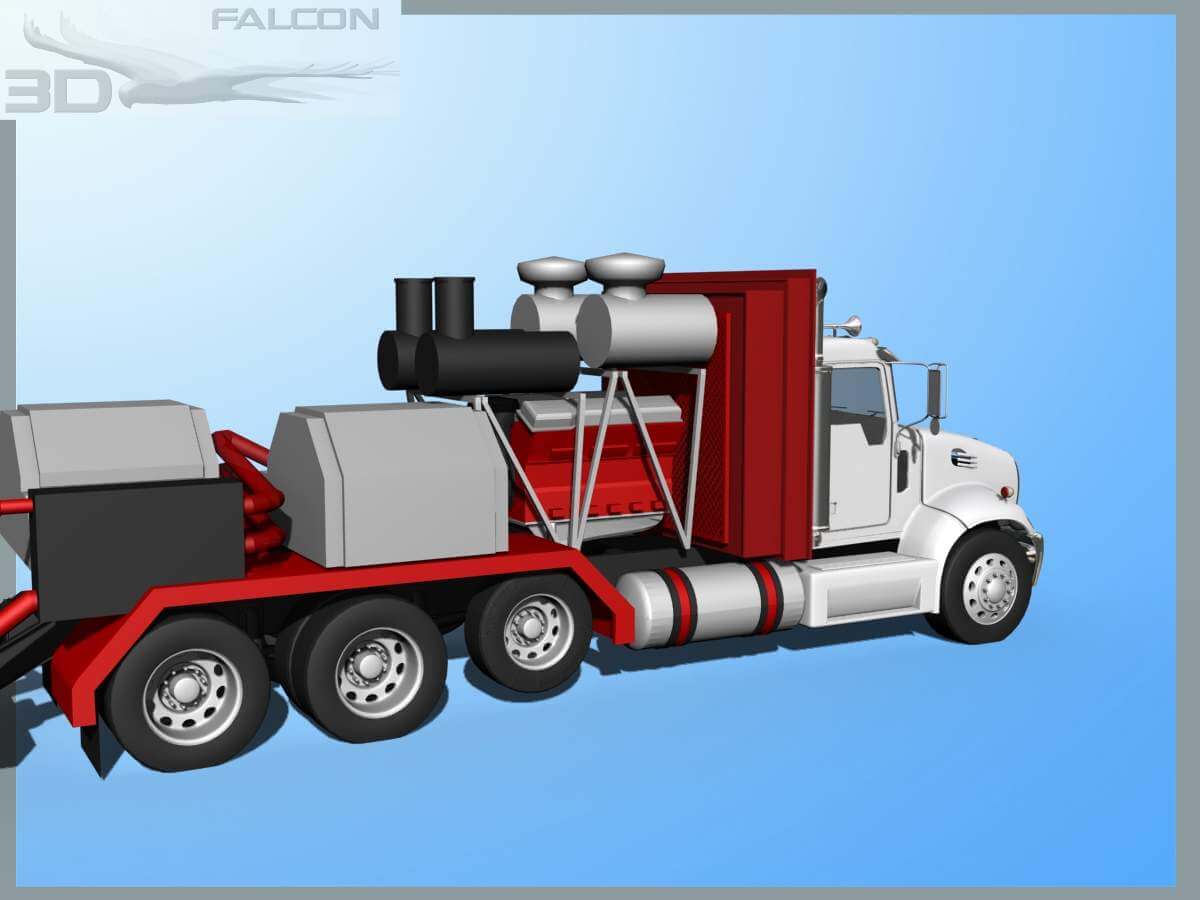 Fracking Pumper truck - 3D Model by Dreamscape Studios