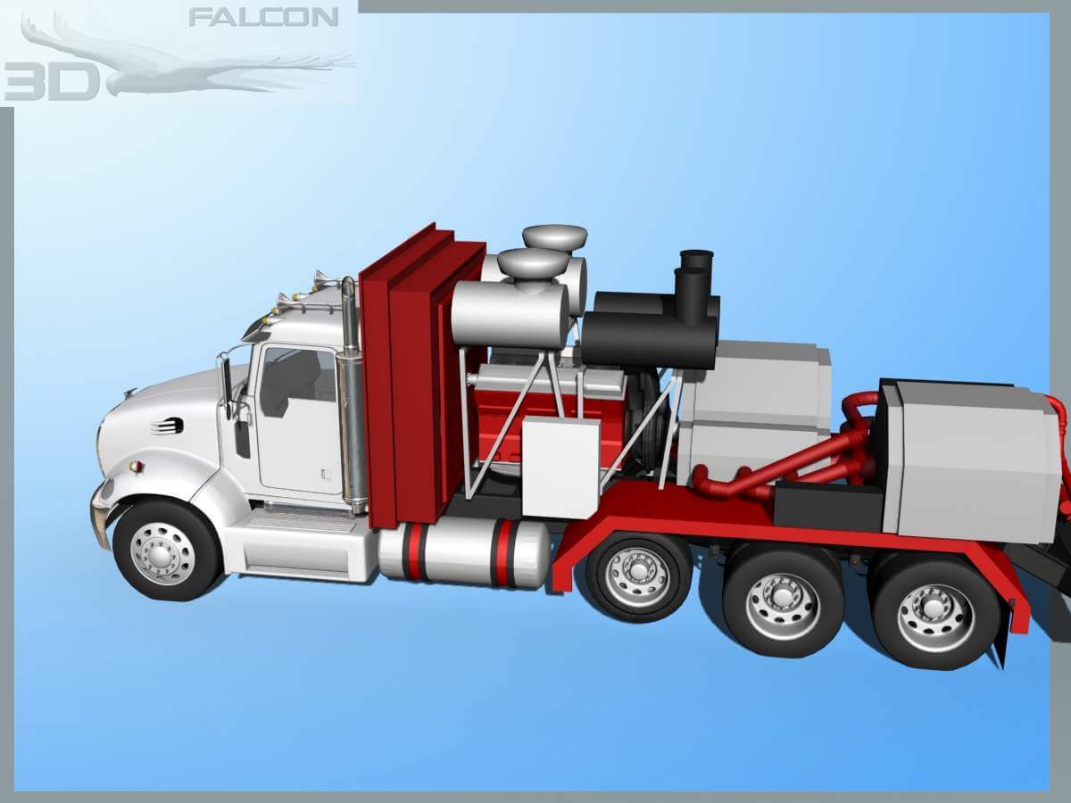 Fracking Pumper truck - 3D Model by Dreamscape Studios