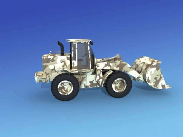 Front End Loader V06 - 3D Model by Dreamscape Studios