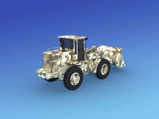 Front End Loader V06 - 3D Model by Dreamscape Studios