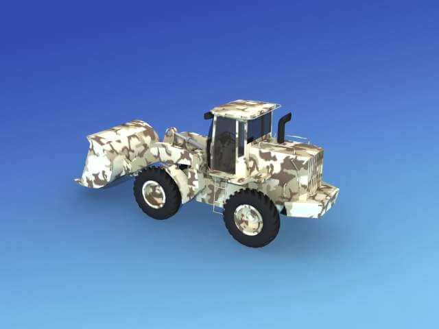 Front End Loader V06 - 3D Model by Dreamscape Studios