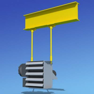 FX12 Ceiling Mount Industrial Heater - 3D Model by Dreamscape Studios