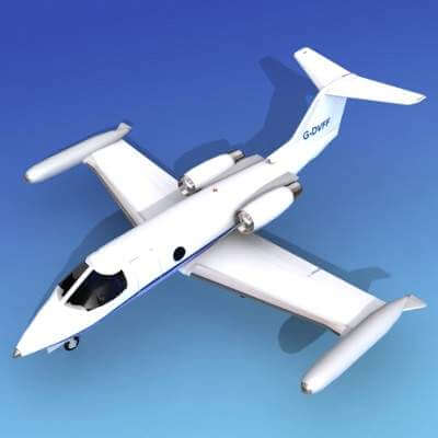 Gates Lear Jet 21 V06 - 3D Model by Dreamscape Studios