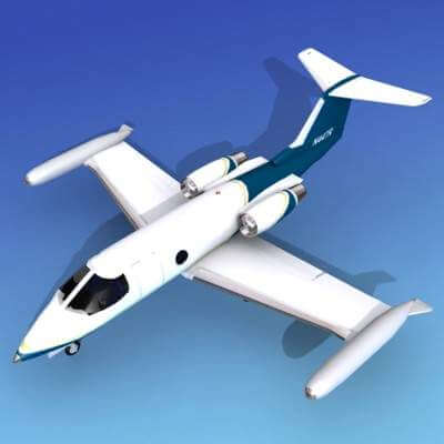 Gates Lear Jet 21 V16 - 3D Model by Dreamscape Studios