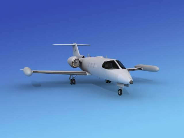 Gates Lear Jet 25 V00 - 3D Model by Dreamscape Studios