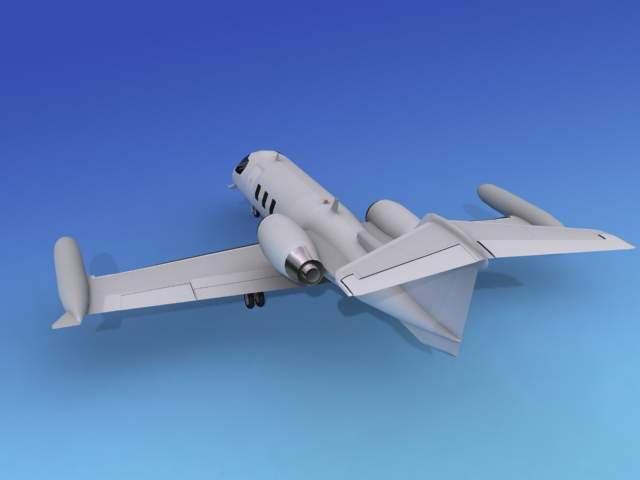 Gates Lear Jet 25 V00 - 3D Model by Dreamscape Studios