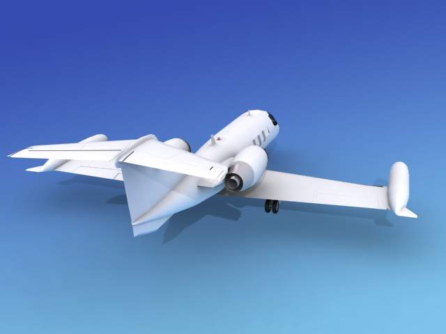 Gates Lear Jet 25 V01 - 3D Model by Dreamscape Studios