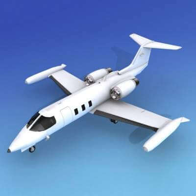 Gates Lear Jet 25 V01 - 3D Model by Dreamscape Studios
