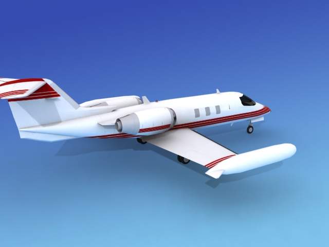 Gates Lear Jet 25 V02 - 3D Model by Dreamscape Studios