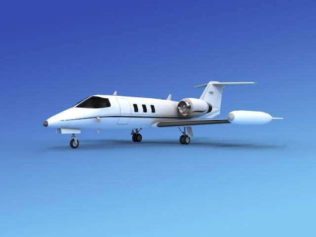 Gates Lear Jet 25 V12 - 3D Model by Dreamscape Studios