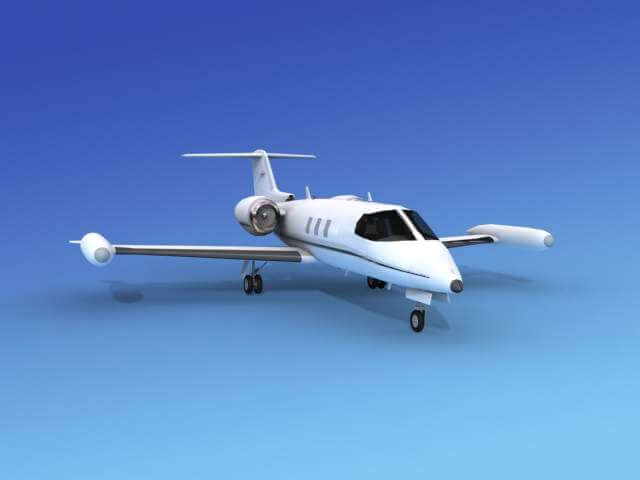 Gates Lear Jet 25 V12 - 3D Model by Dreamscape Studios
