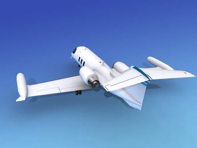 Gates Lear Jet 25 V14 - 3D Model by Dreamscape Studios