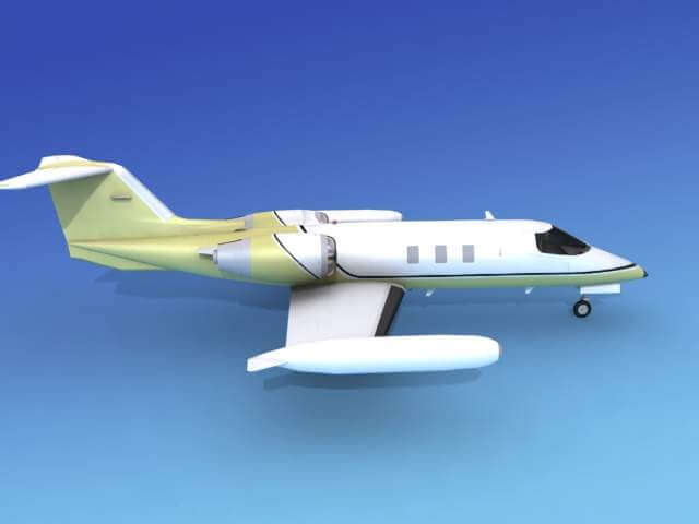 Gates Lear Jet 25 V18 - 3D Model by Dreamscape Studios
