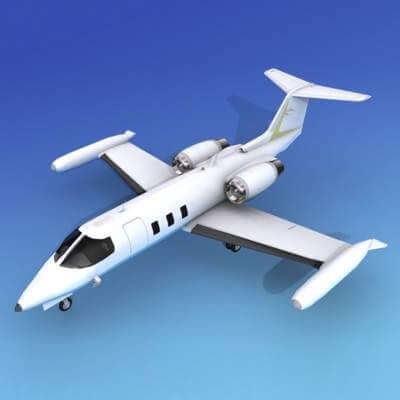 Gates Lear Jet 25 V20 - 3D Model by Dreamscape Studios