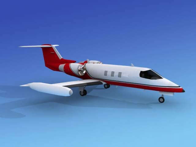 Gates Lear Jet 25 V21 - 3D Model by Dreamscape Studios