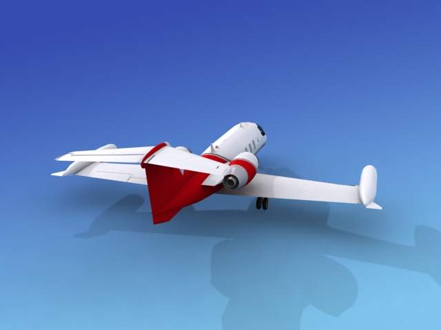 Gates Lear Jet 25 V21 - 3D Model by Dreamscape Studios