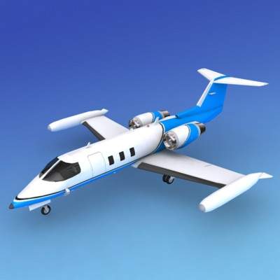 Gates Lear Jet 25 V22 - 3D Model by Dreamscape Studios