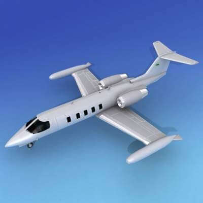 Gates Lear Jet 35 V01 - 3D Model by Dreamscape Studios